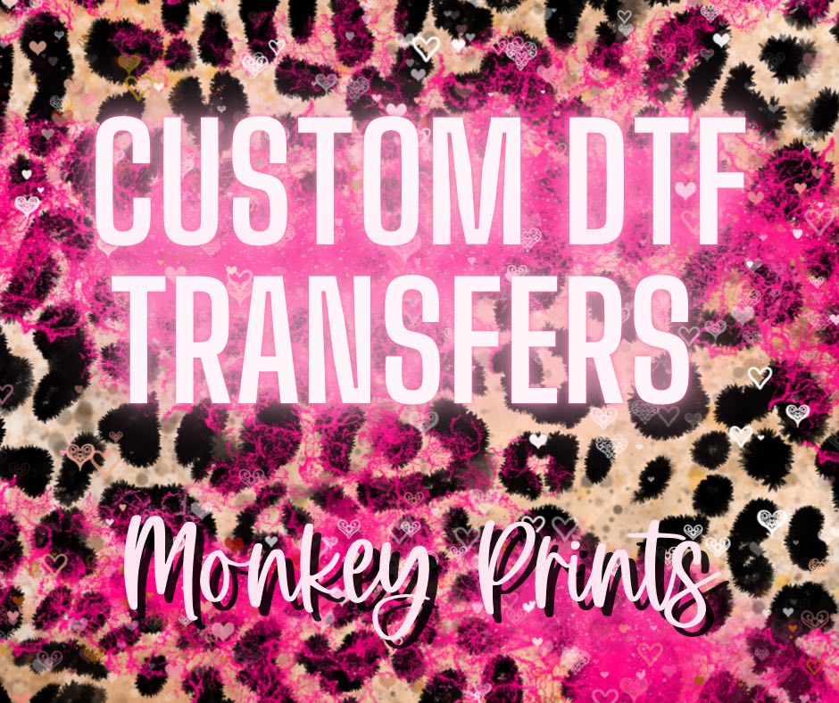 Custom DTF Transfers – Monkey Prints